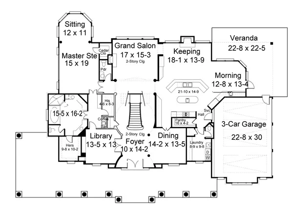 Broadstone Place 1432 - 5 Bedrooms and 4.5 Baths | The House Designers ...