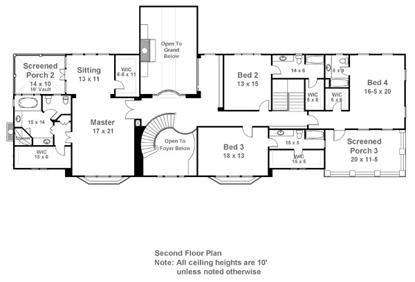Carmichael Estate 7932 - 5 Bedrooms and 5.5 Baths | The House Designers ...