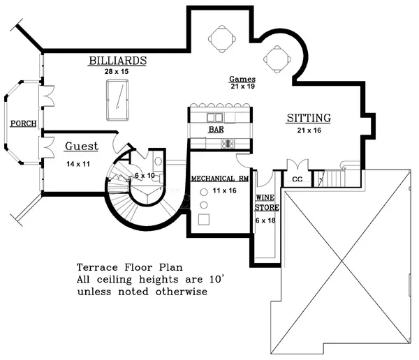 Kildare Place 8216 - 5 Bedrooms and 4 Baths | The House Designers - 8216