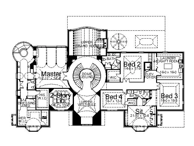 Dysart Castle 6140 - 5 Bedrooms and 4.5 Baths | The House Designers - 6140