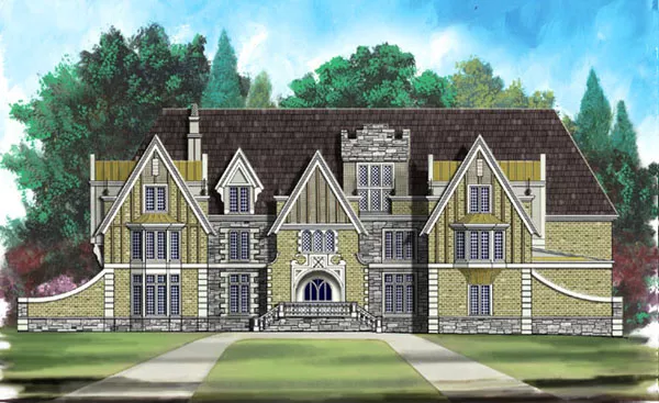 Dysart Castle 6140 - 5 Bedrooms and 4.5 Baths | The House Designers - 6140