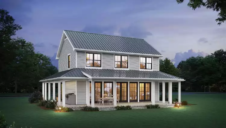 Two Story Country House Side