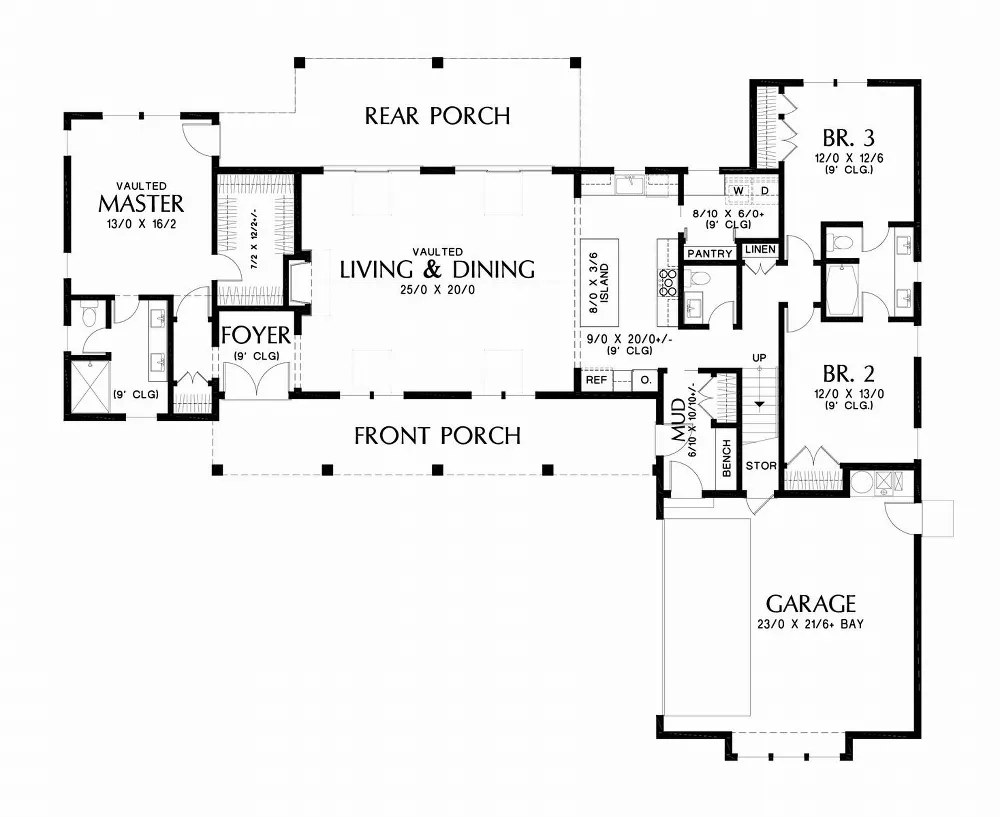 Rambler House Plans Riverside