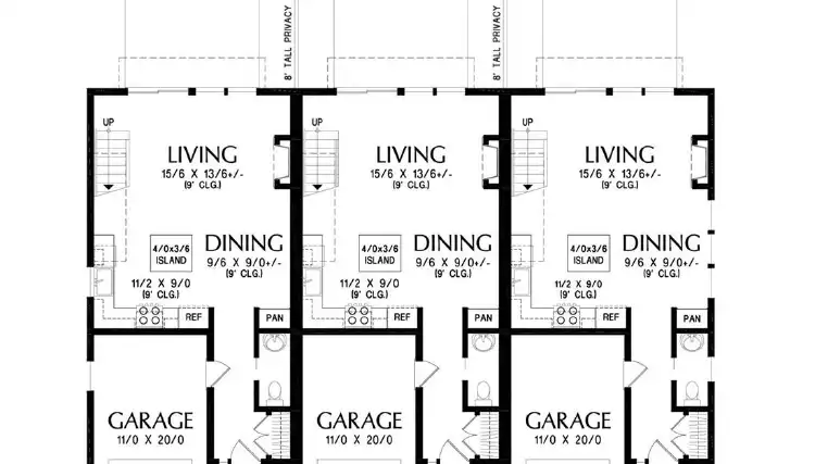 Triplex Floor Plans Two Story