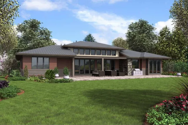 3 Bedroom Single Story Modern House Designs Exclusive One Story Modern