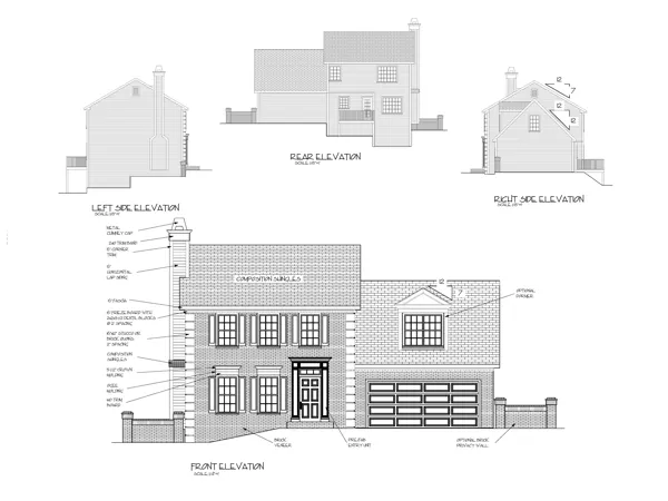 The Cabot 7585 - 3 Bedrooms and 2.5 Baths | The House Designers - 7585