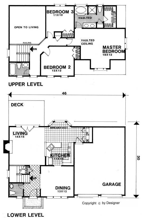 The Glenwood 7592 - 3 Bedrooms and 2.5 Baths | The House Designers - 7592