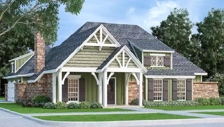 House Plans with Side-Entry Garages | Rear & Side-Entry Garage House ...