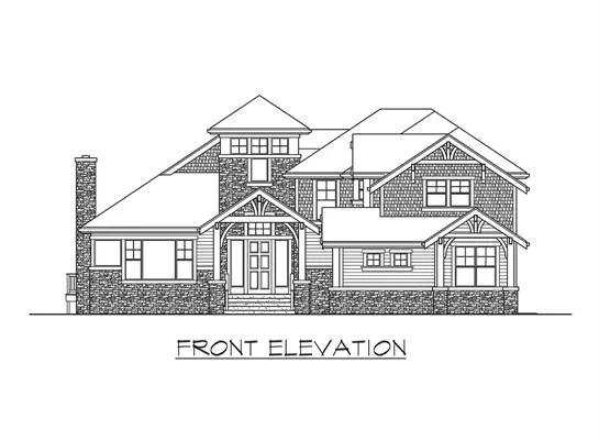 American Craftsman Home Elevations Plan 81364 | Craftsman Style House