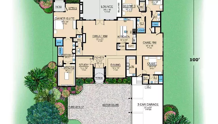 Small Tuscan Floor Plan