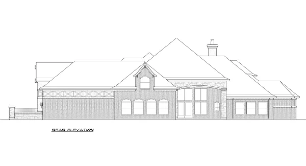European Colchester Palace Two Story House Plan- Plan 9630 - 9630
