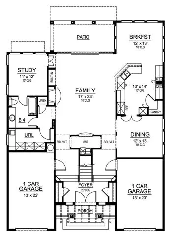Small Mission Style Home Plans 2 Bedroom 750 Sq. Ft. House Plans