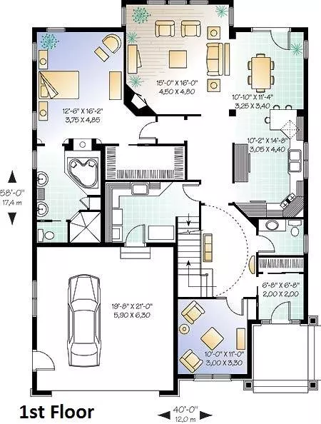 French Country Style Floor Plans French Country House Plan 4