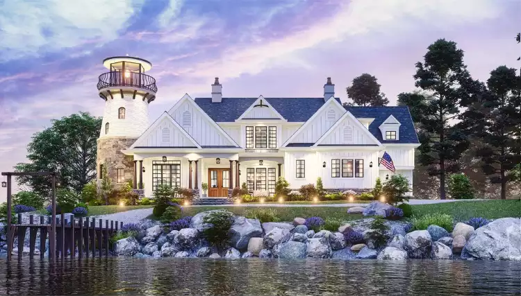 Lighthouse Inspired House Designs Oak Cove Lighthouse | 5 Bedroom Cape