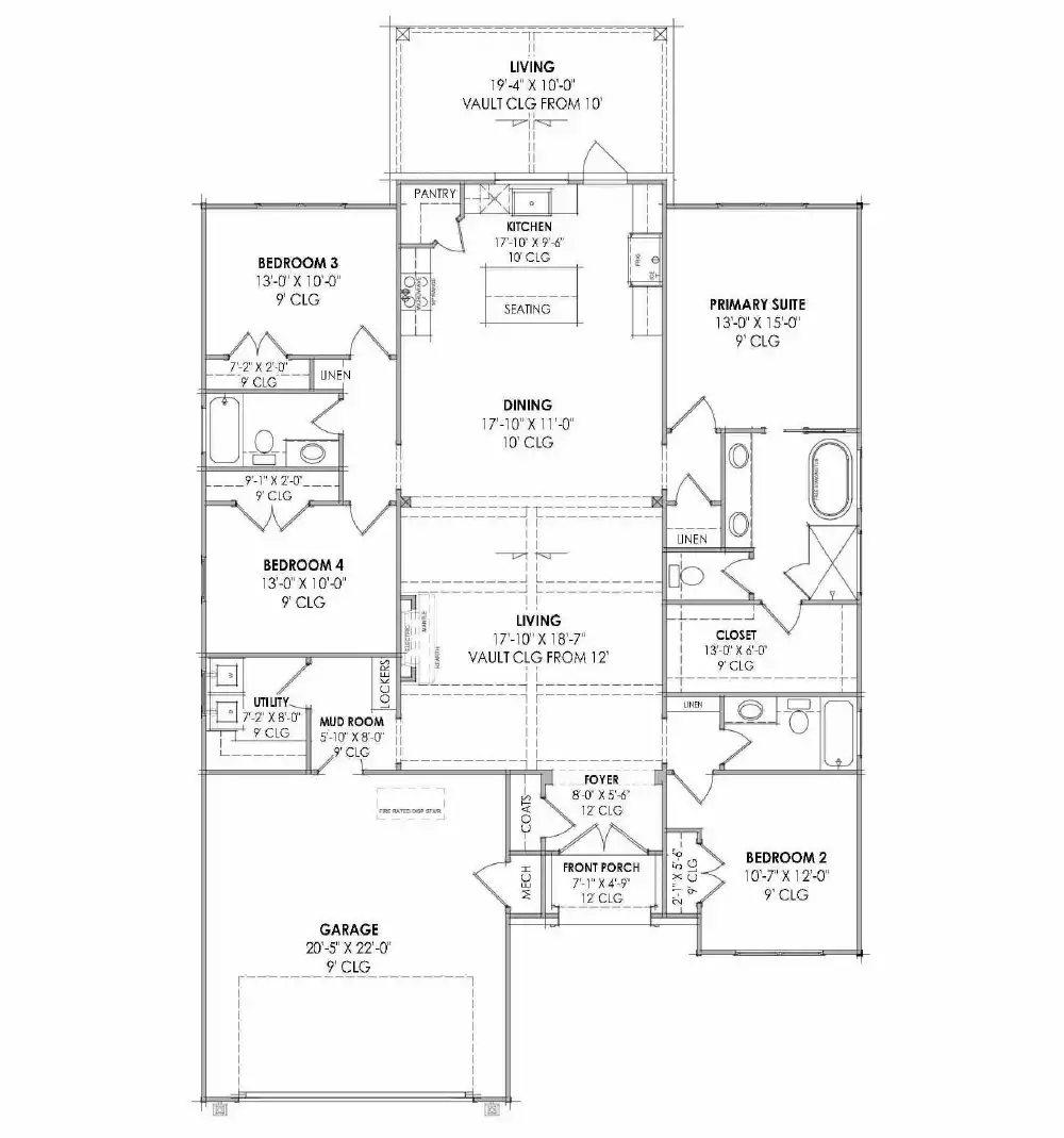 Luxury 4 Bedroom House Plans French Country European Luxury Floor Plan
