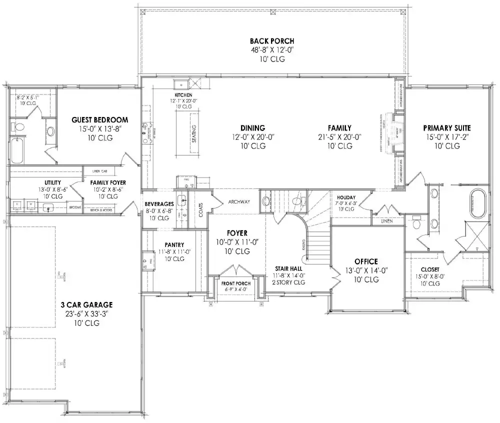 Burnside House Plan Burnside House Plan First Floor Plan Floor Plans