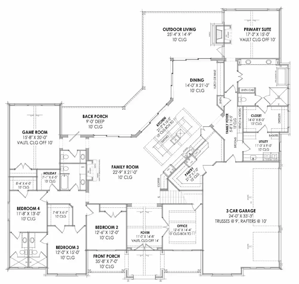 6 Bedroom Ranch Style Home Floor Plan 356sqm Double Story Ranch Style