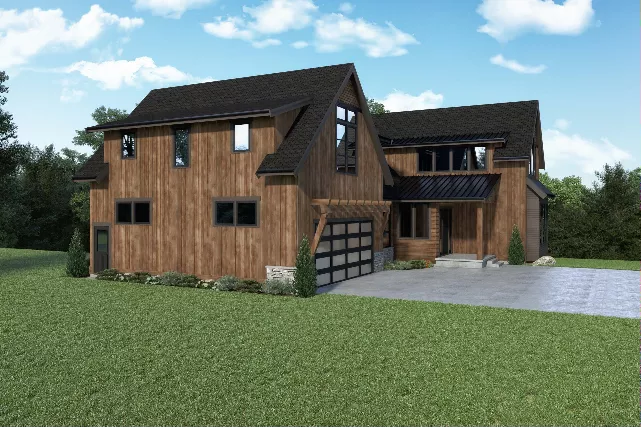 Rustic Craftsman House Plans Walk Out Basements Rustic Floor Plan 2