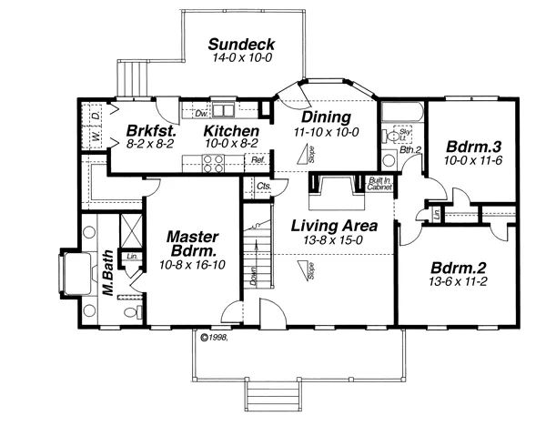 IRVING-B 6825 - 3 Bedrooms and 2 Baths | The House Designers - 6825