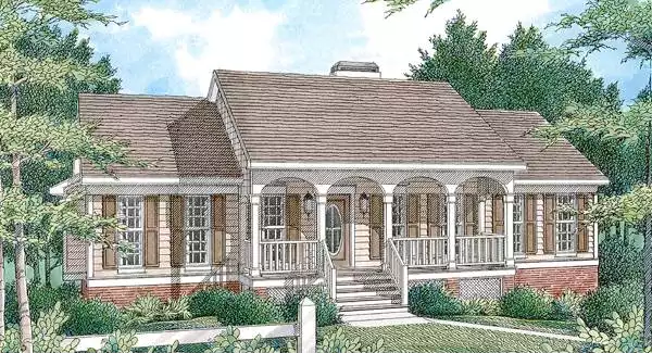 Single Story Colonial House Plans