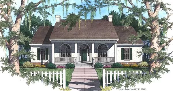 Single Story Colonial House Plans