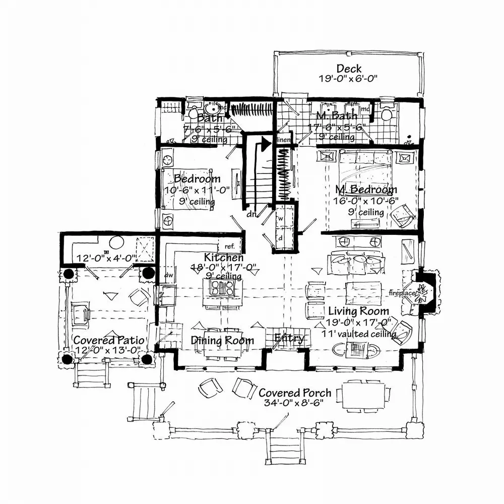 Wilder Rustic Craftsman House Plan