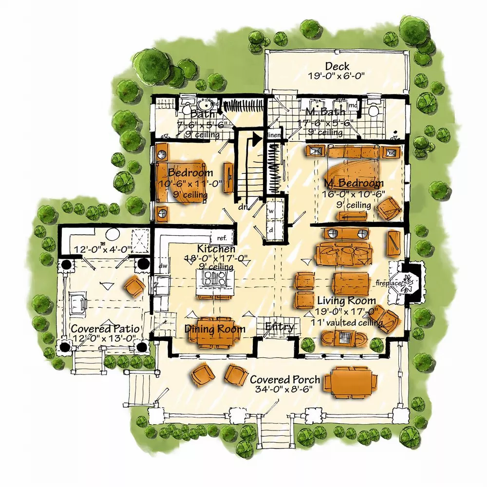 Wilder Rustic Craftsman House Plan
