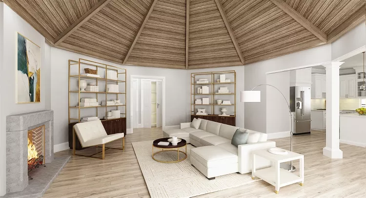 Octagon Living Room Layout Plan Octagonal Coffee Table DELUXE Home