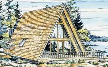 A Frame House Plans | A-Frame House Plans w/PDF
