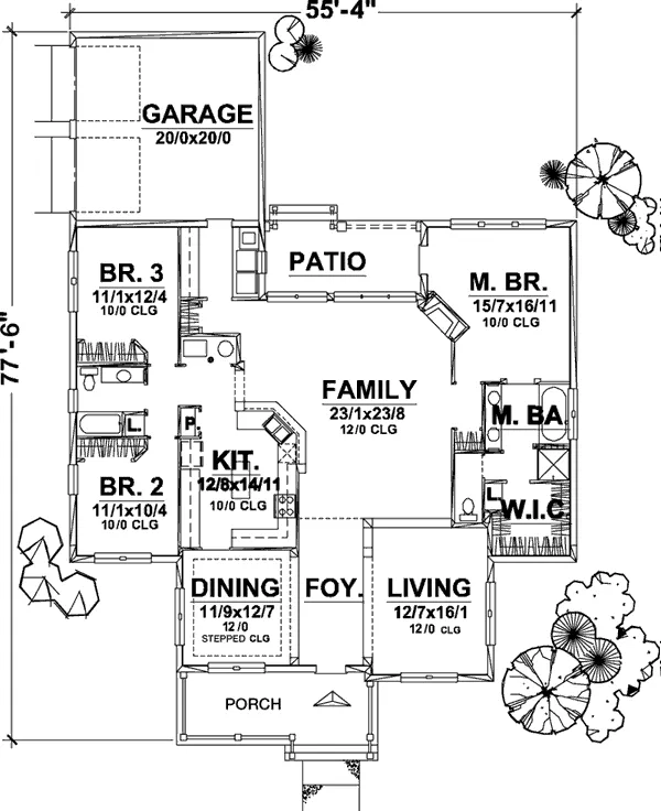 The Jackson 1311 - 3 Bedrooms and 2 Baths | The House Designers - 1311