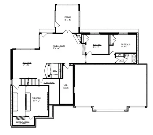 The Lawrence 1709 - 4 Bedrooms and 3 Baths | The House Designers - 1709
