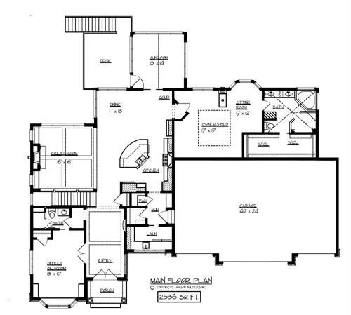 The Lawrence 1709 - 4 Bedrooms and 3 Baths | The House Designers - 1709