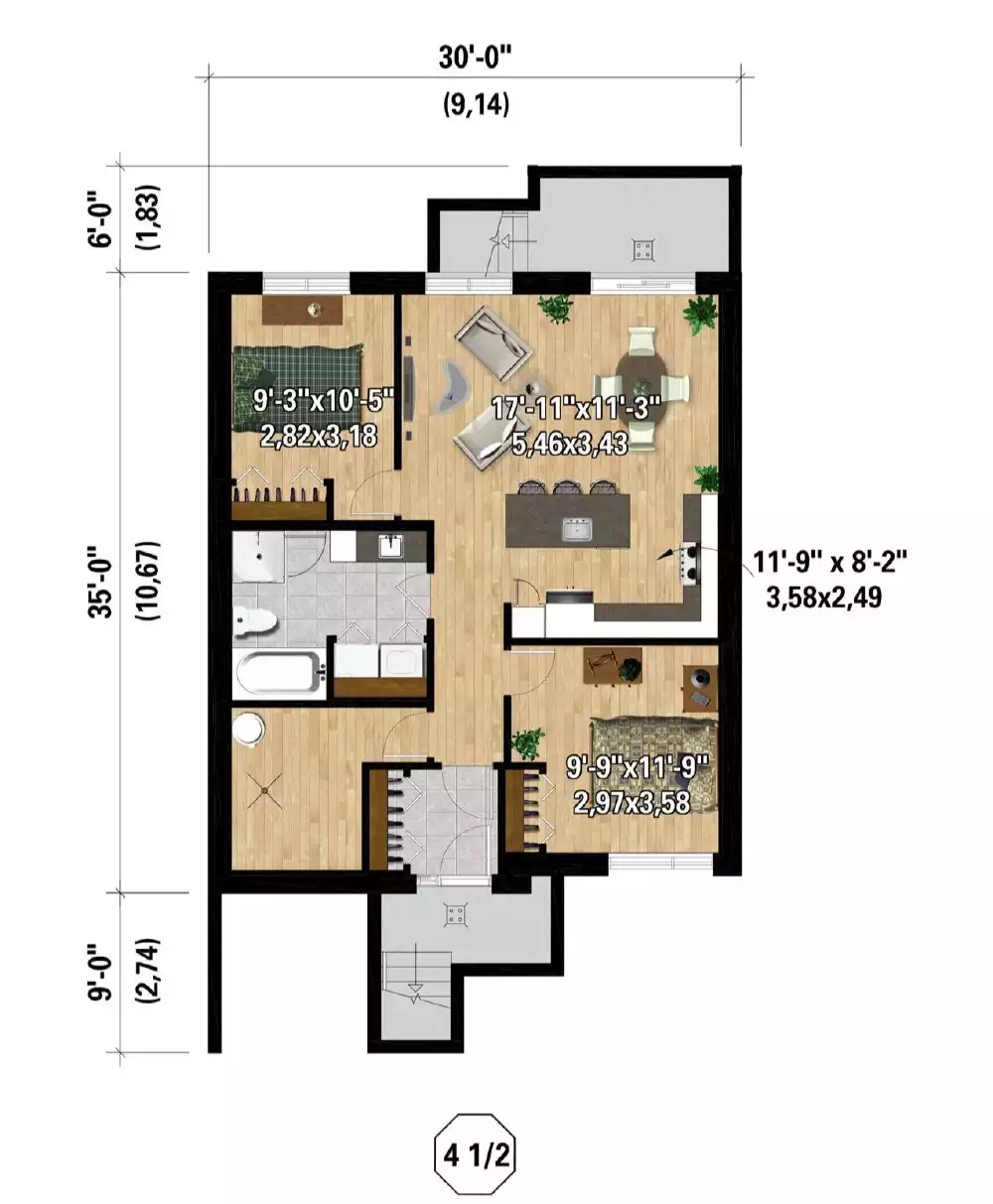 Triplex Floor Plan Elevation 40x40 Triplex House Ultra Modern
