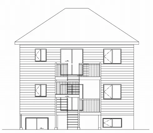 Plans Floor One Leveltriplex Hearney Stacked Triplex Plan 7678 7678