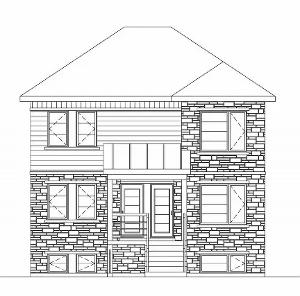 Plans Floor One Leveltriplex Hearney Stacked Triplex Plan 7678 7678