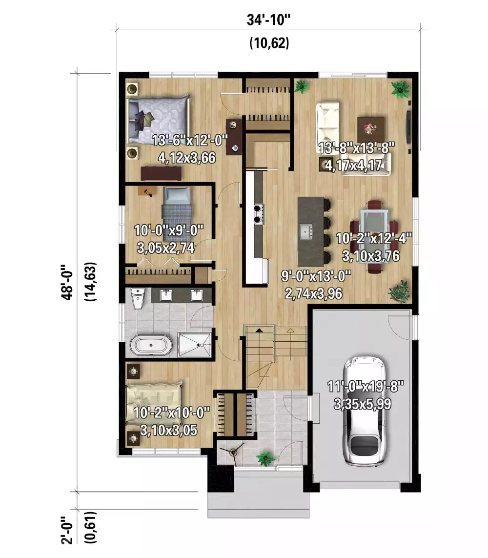 Square Shaped House Plans