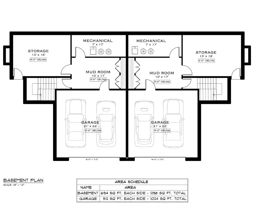 Split Half House Plans