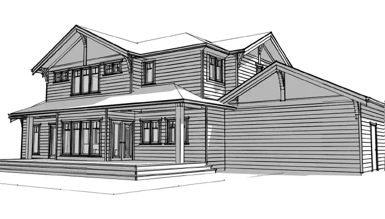 Craftsman House Drawing Designs Craftsman Style House Plan 3 Beds 3