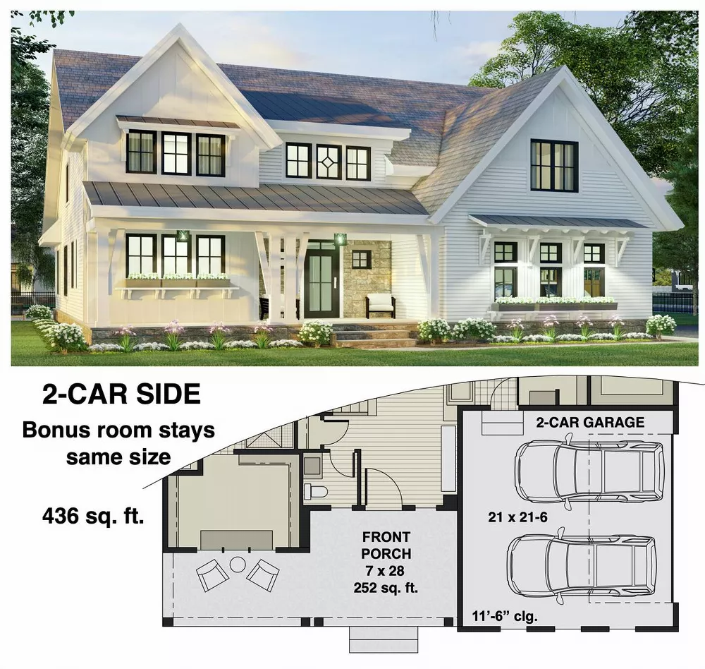 Country Farm House Blueprints