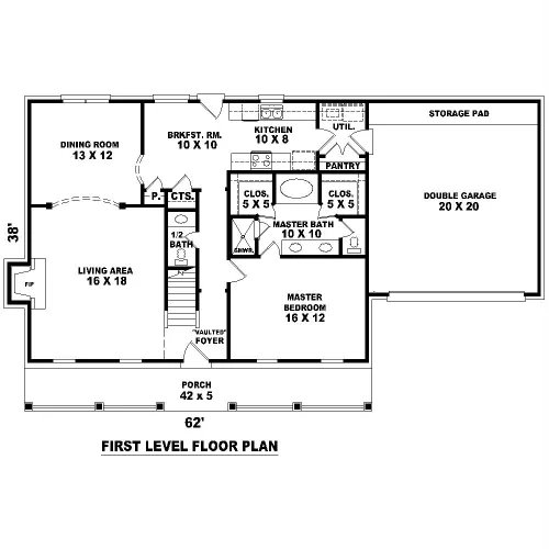 8112 - 3 Bedrooms and 2.5 Baths | The House Designers - 8112