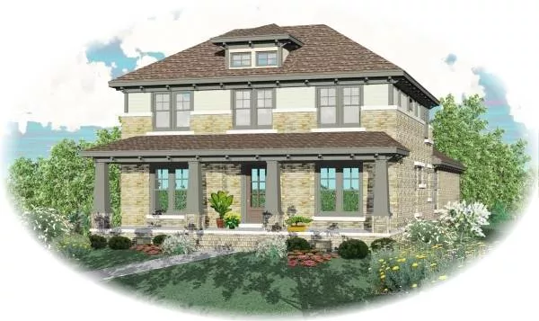 Ely House 8151 - 3 Bedrooms and 3 Baths | The House Designers - 8151