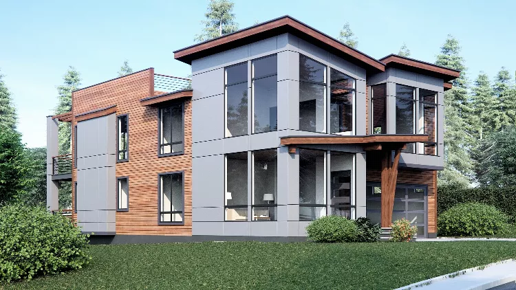 Two Story Glass House Modern 1+ Thousand Glass House Extension