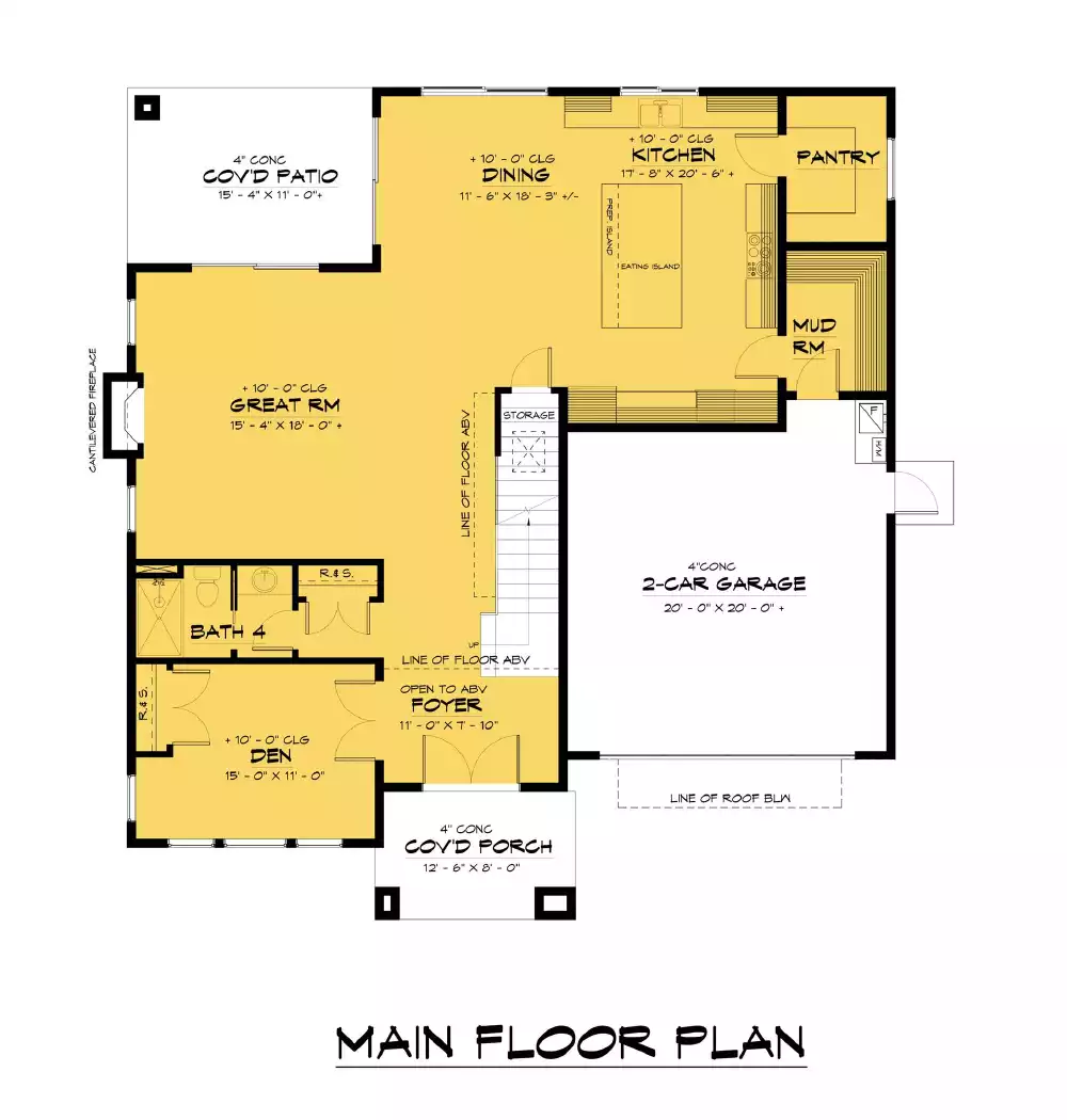 Two Story Open Floor House Plans