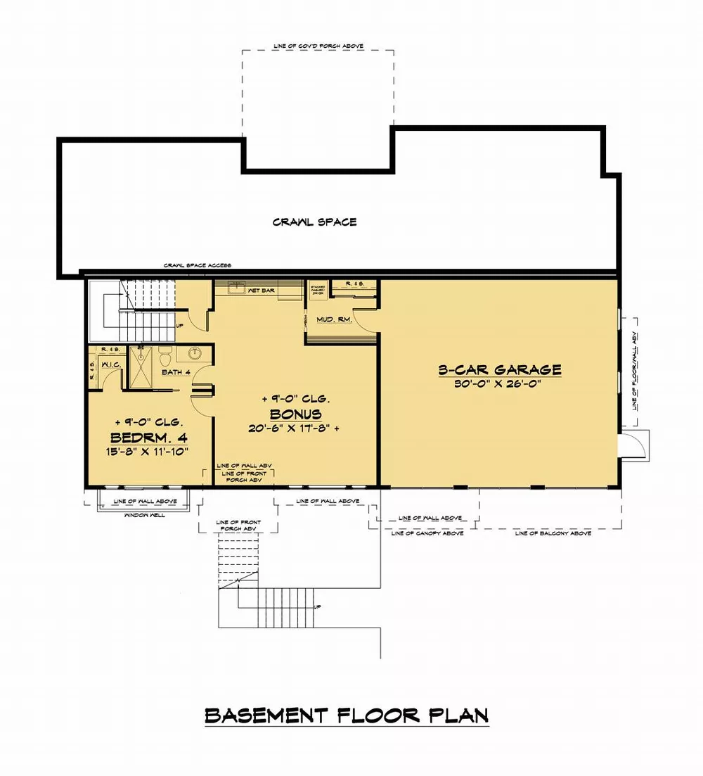 Basement Floor Plans 3 Car Garage House Plans & Designs W/Side Entry 3