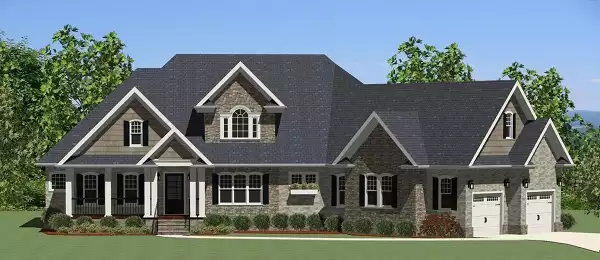 House Plans with Side-Entry Garages | Rear & Side-Entry Garage House ...