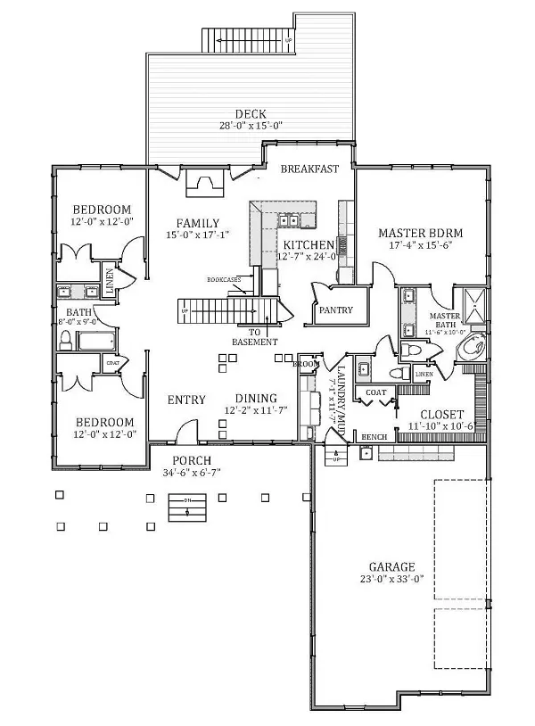 Rockingham 9389 - 4 Bedrooms and 3.5 Baths | The House Designers - 9389