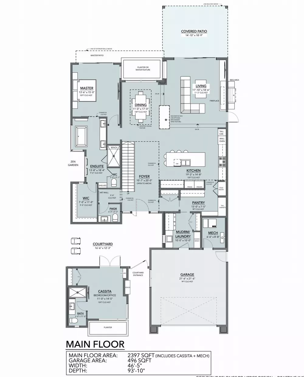 Courtyard House Plans | U-Shaped House Plans w/ Courtyard | The House ...