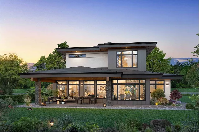 House Plans 2 Story Glass