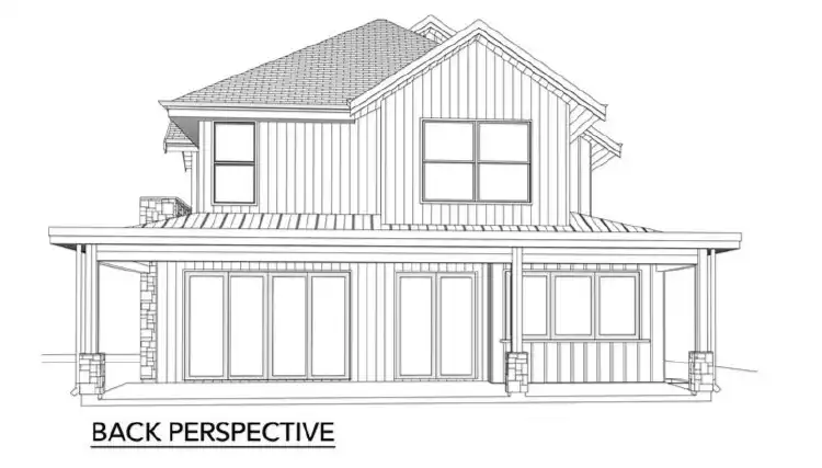 Craftsman House Drawing 2d
