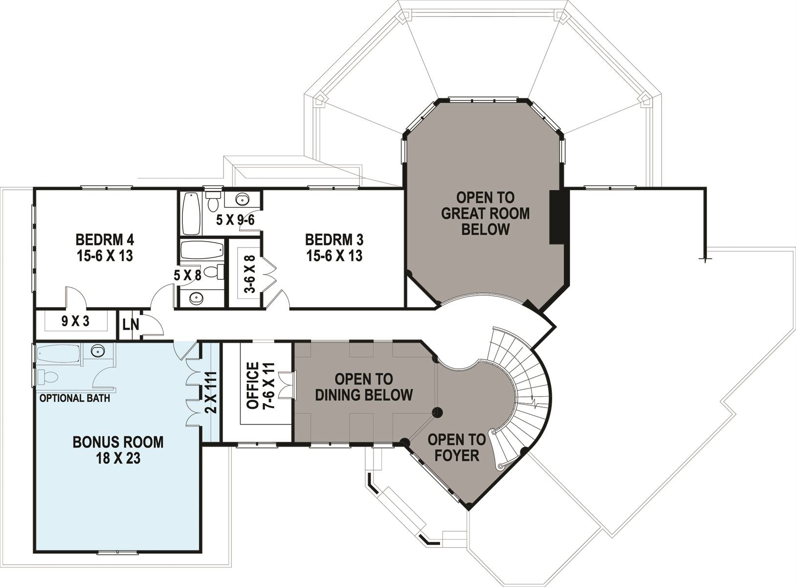 Grand European Style House Plan 7384: Salem Place